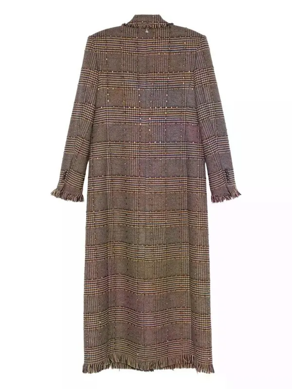 Giuseppe Di Morabito Check-pattern Double-breasted Coat