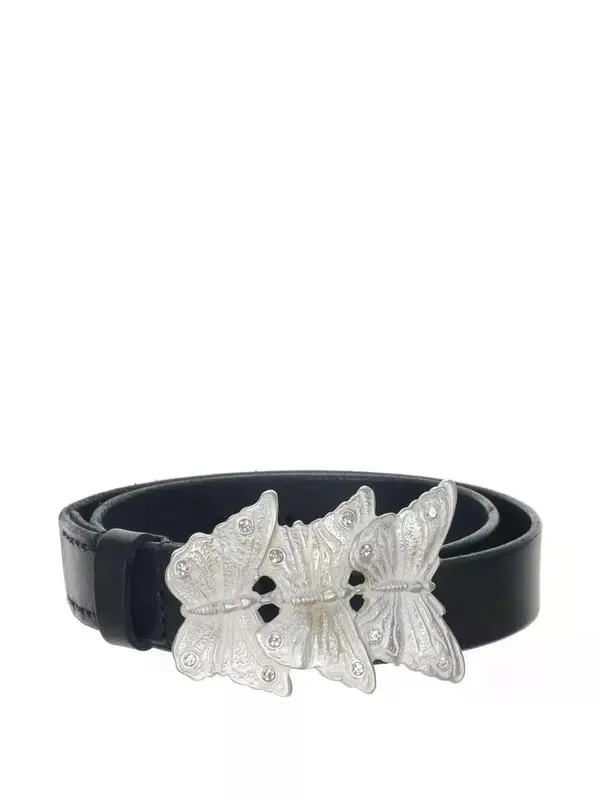 Our Legacy Butterfly-buckle Leather Belt - Black