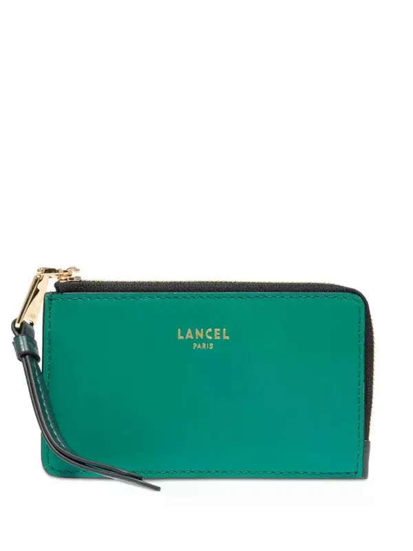 LANCEL Zip-fastening Card Holder - Green
