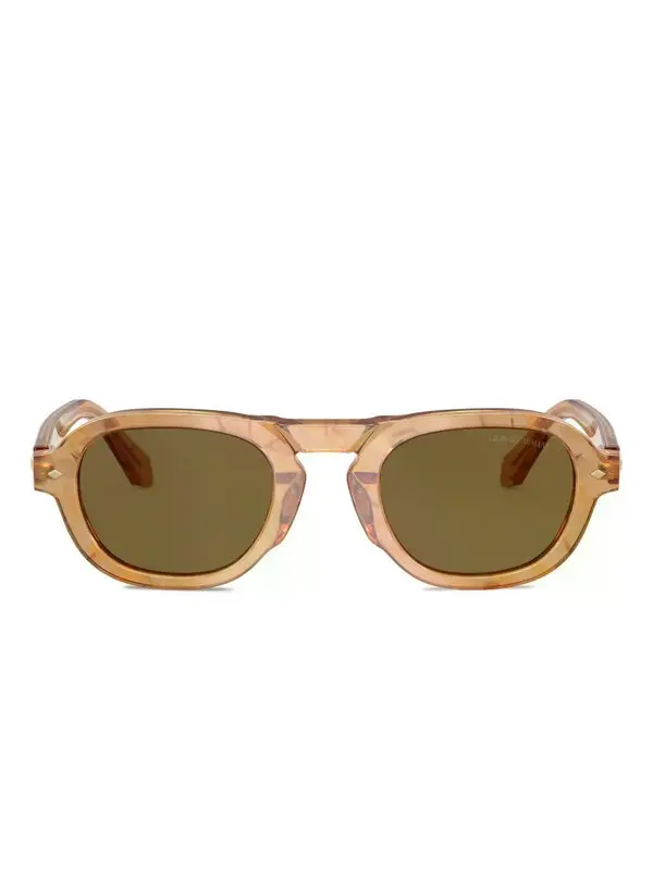 Giorgio Armani Round Frame Sunglasses - Green