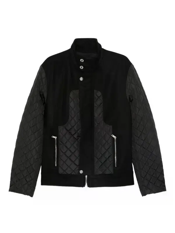 LES HOMMES Quilted Panelled Jacket