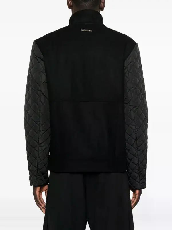 LES HOMMES Quilted Panelled Jacket