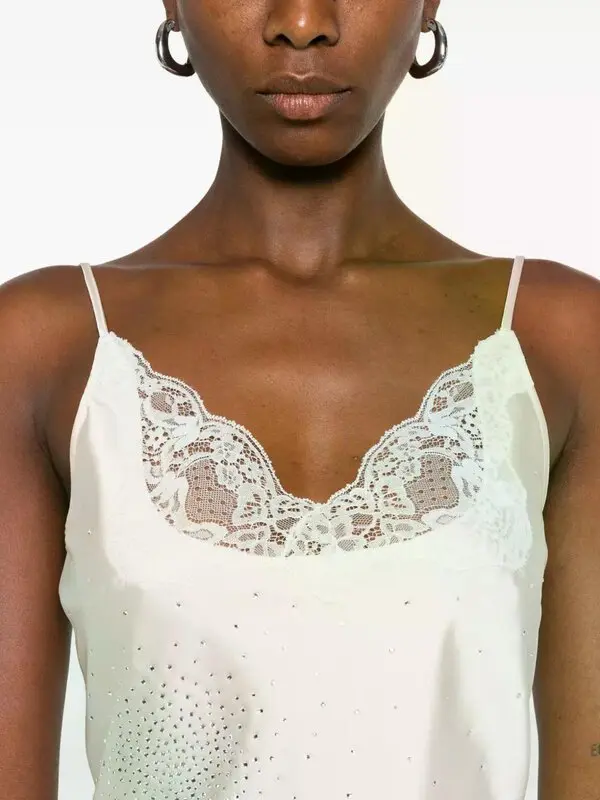 Giuseppe Di Morabito Lace-trimmed Embellished Top