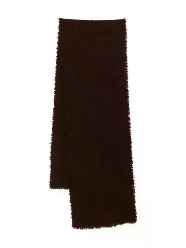 Faliero Sarti Frayed-trim Scarf - Brown