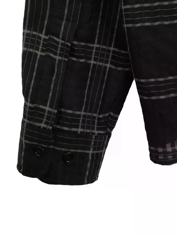 You Must Create Wray Plaid Shirt - Black