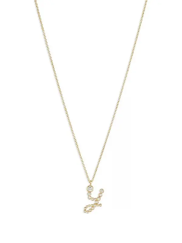 Sophie Bille Brahe 18k Recycled Yellow Soprano Y Diamond Necklace - Gold
