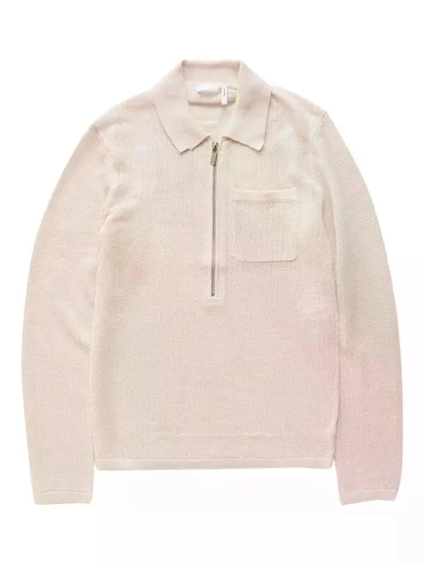 Helmut Lang Long-sleeve Zip Polo Sweater
