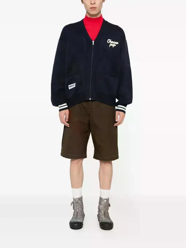 CHOCOOLATE Intarsia Knit Cardigan