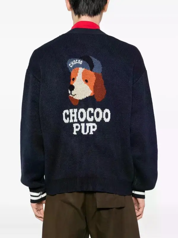 CHOCOOLATE Intarsia Knit Cardigan