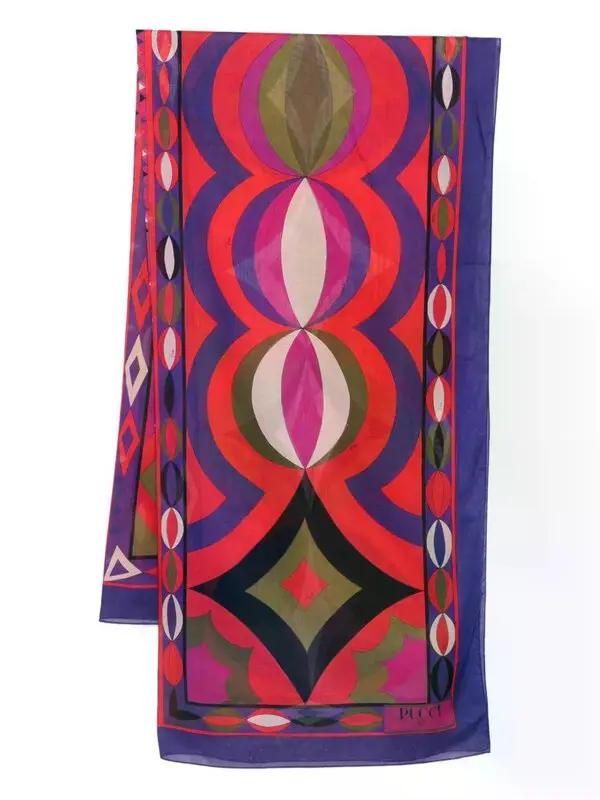 Emilio Pucci Collane-print Pareo - Purple