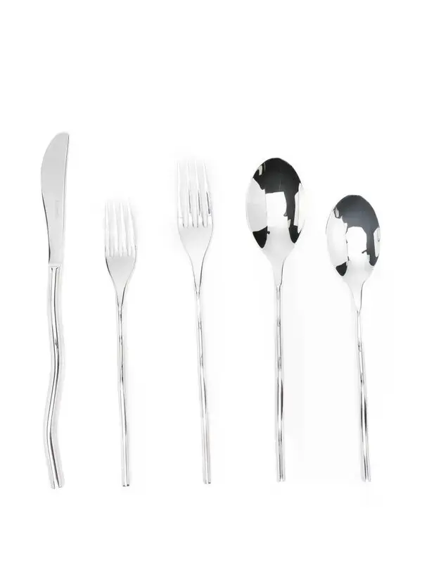 MISETTE Squiggle Cutlery Set - Silver