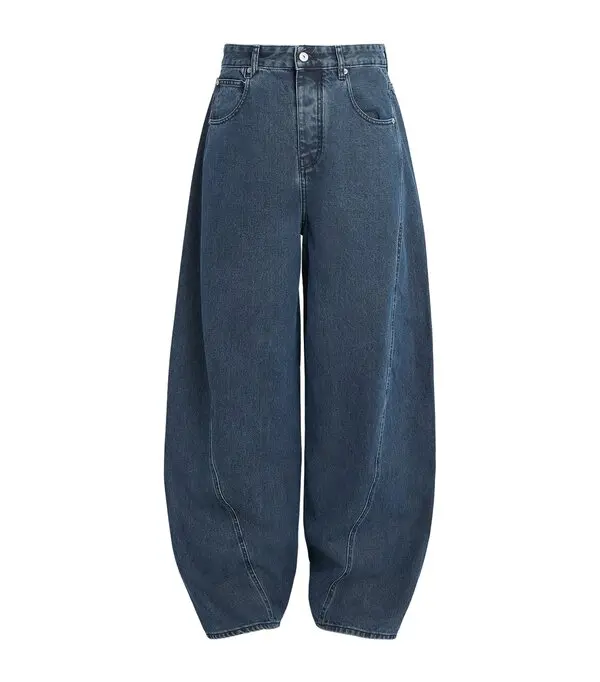 Jacquemus Curved-seam Wide-leg Jeans