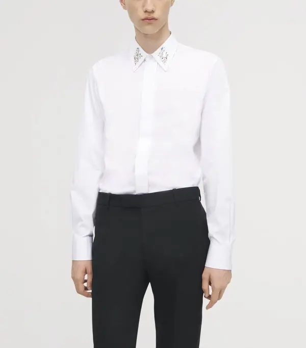 Alexander McQueen Cotton Embroidered Shirt