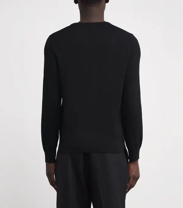 Sandro Wool V-neck Sweatshirt