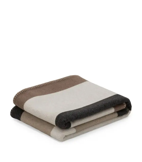 BEGG X CO Wool And Cashmere Valatzu Chequers Throw