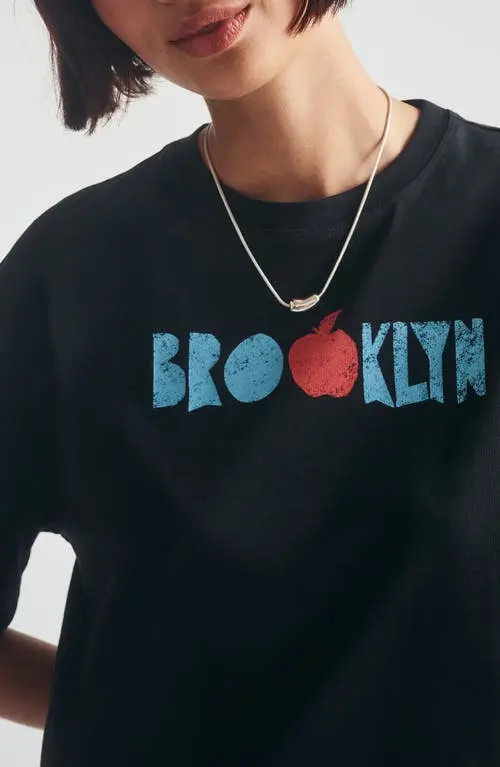 Brooklyn Industries Cropped Graphic T-shirt