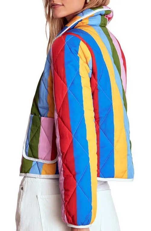 Boden Fitzrovia Stripe Quilted Jacket