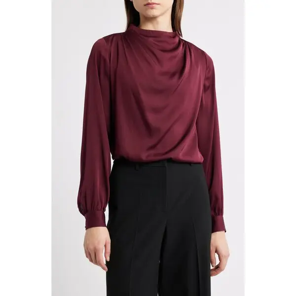 Elie Tahari Ember Stretch Silk Top