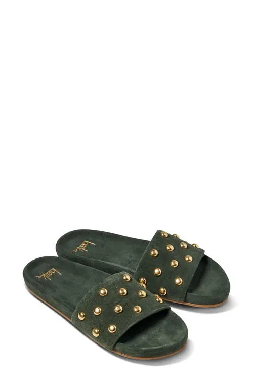 Beek Gallito Studded Leather Slide Sandal - Ivy