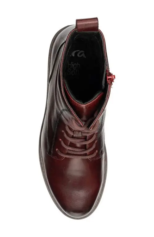 ARA Chatham Lace-up Boot - Red