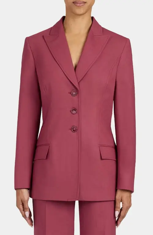 Santorelli Freya Three-button Stretch Wool Jacket