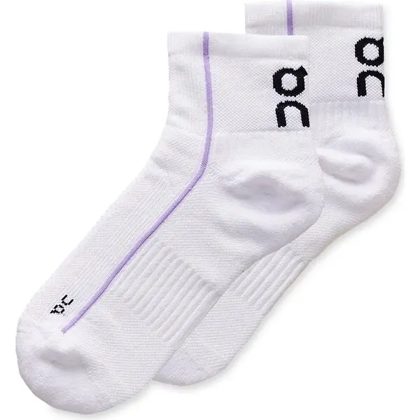 On Court Mid Socks - White/bloom