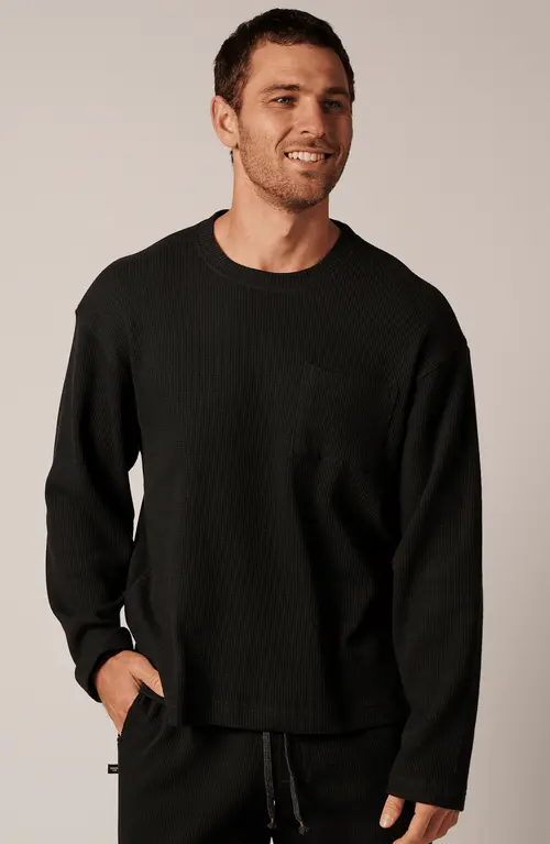 LEISURE LAB Cozy Cotton Crewneck - Fireside