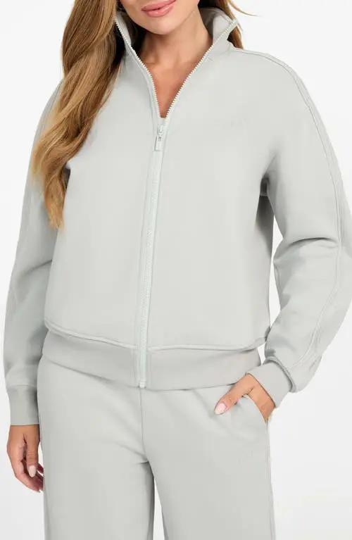 Guess Octavia High Neck Full Zip Sweatshirt - Oxford