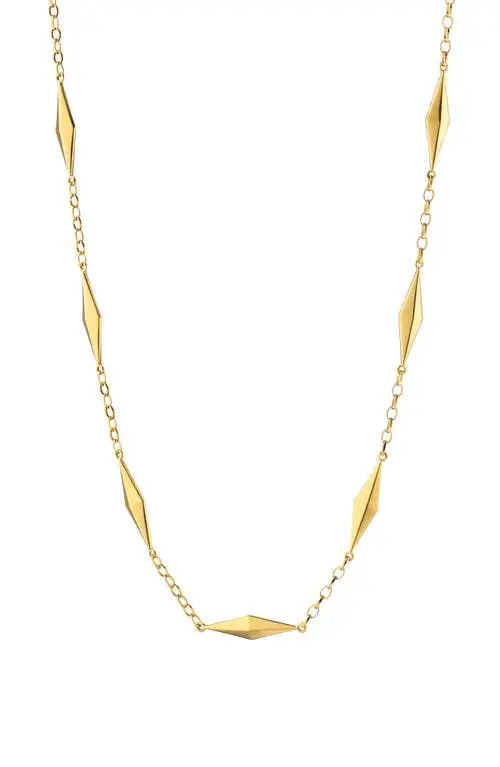 Monica Rich Kosann Points North Geometric Station Necklace - Gold