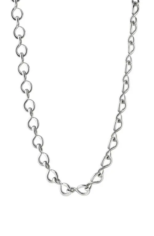 Monica Rich Kosann Sterling Infinity Chain Necklace - Silver