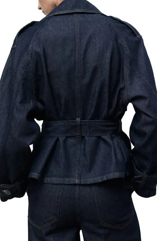 Mango Denim Trench Jacket
