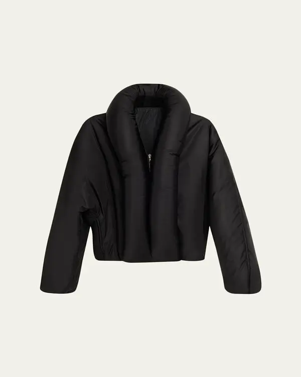 Alaïa Taffeta Padded Bomber Jacket