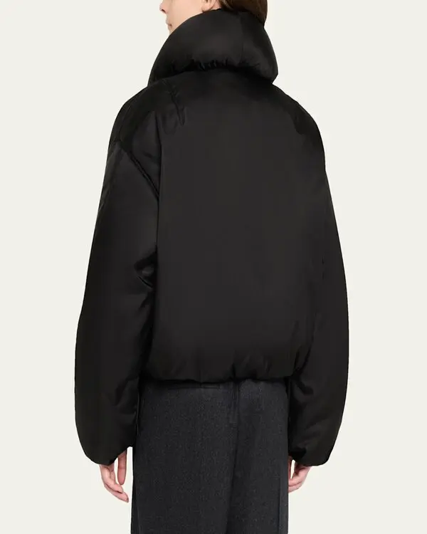 Alaïa Taffeta Padded Bomber Jacket