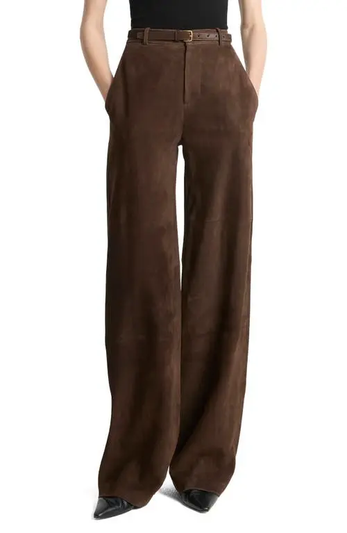 Vince Suede Wide Leg Pants