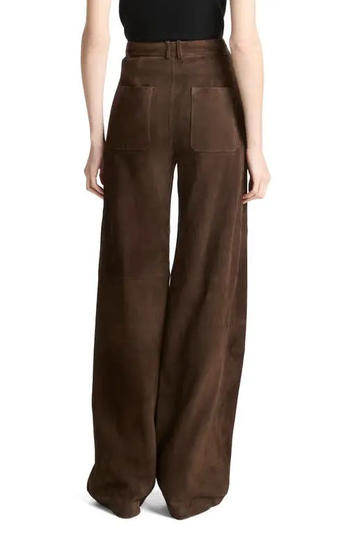 Vince Suede Wide Leg Pants
