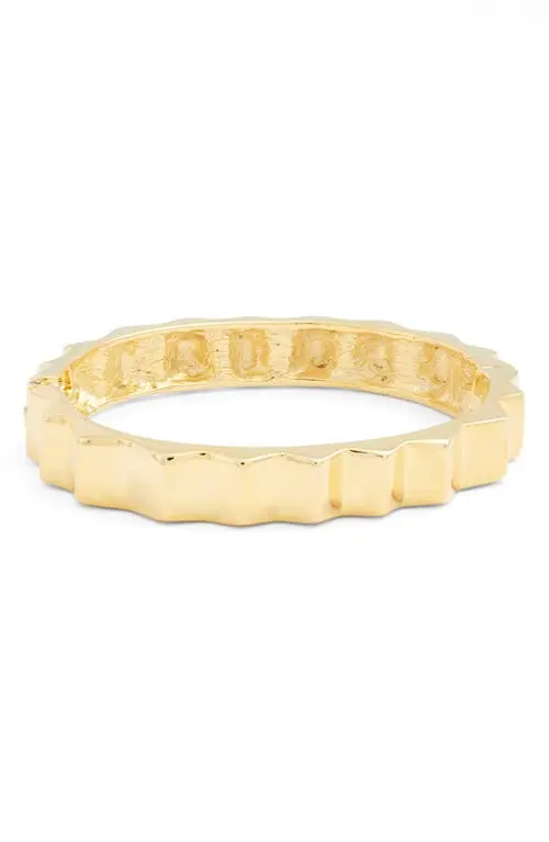 KENNETH JAY LANE Spike Hinge Bangle - Gold