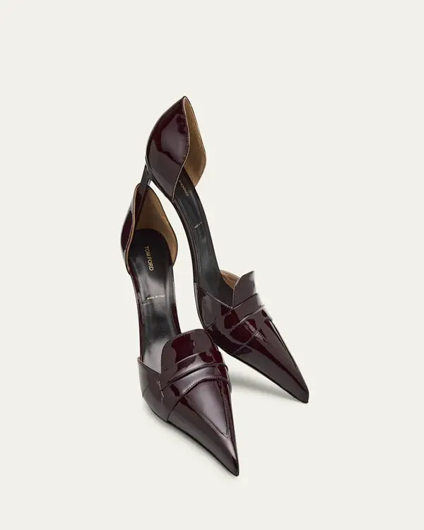 TOM FORD Eva Patent Leather Pumps - Cherry
