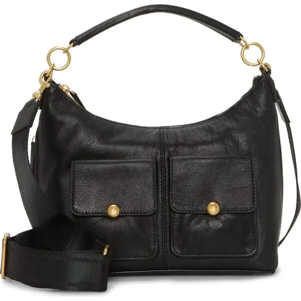 Vince Camuto Carly Leather Shoulder Bag - Black