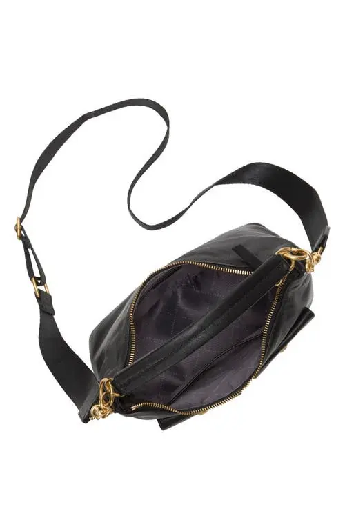 Vince Camuto Carly Leather Shoulder Bag - Black