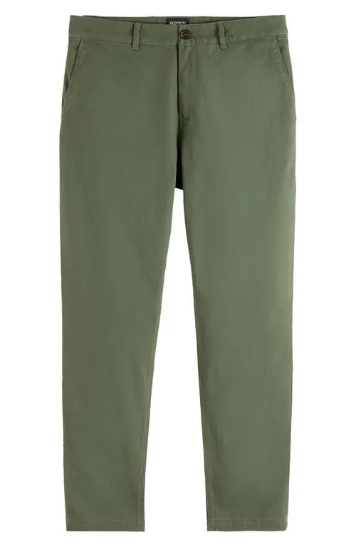 Scotch & Soda Drift Stretch Cotton Chinos - Thyme