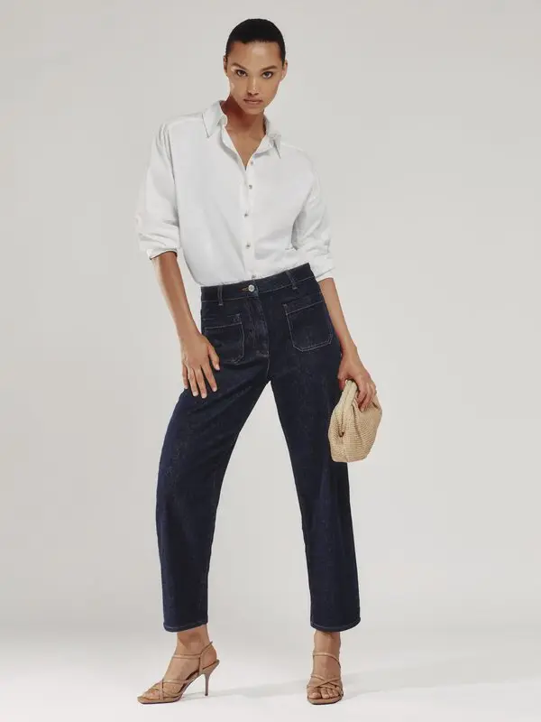 REISS Marcie Petite Straight-leg Jeans