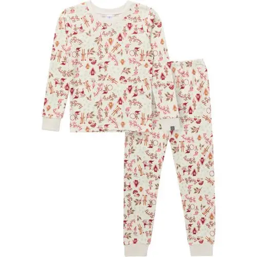 MODERN MOMENTS™ BY GERBER Hacci Sung Fit Footless Pajama Set - Winter Joy