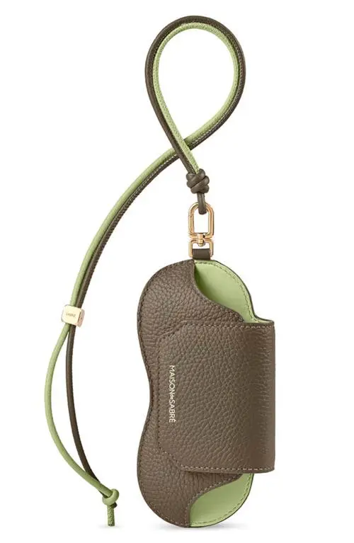 MAISON DE SABRE Leather Sunglasses Case - Cashmere Matcha