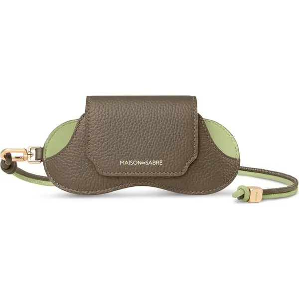 MAISON DE SABRE Leather Sunglasses Case - Cashmere Matcha