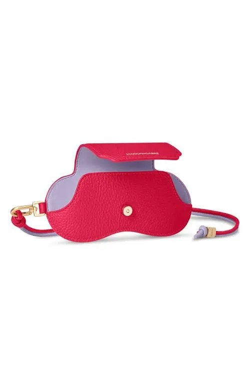 MAISON DE SABRE Leather Sunglasses Case - Fuchsia Lavender