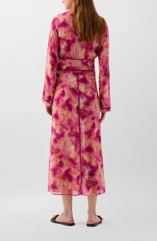 SCALPERS Tie Dye Printed Midi Skirt