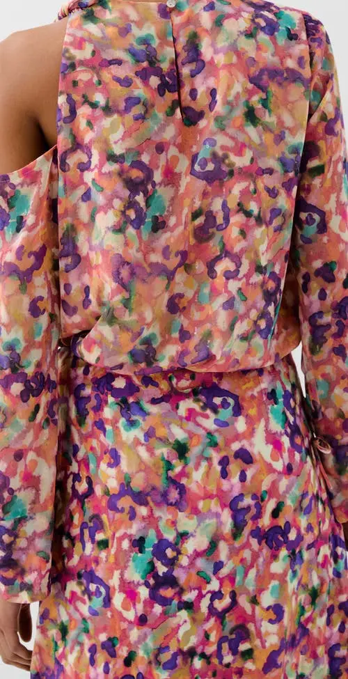 SCALPERS Printed Blouse With Shoulder Detail