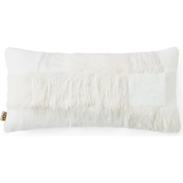 UGG Corben Faux Fur Accent Pillow - Snow