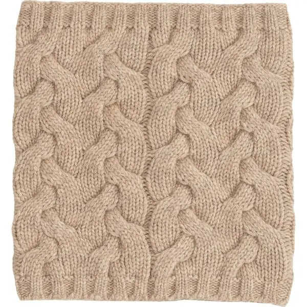 Echo Cable Knit Snood - Farro Heather