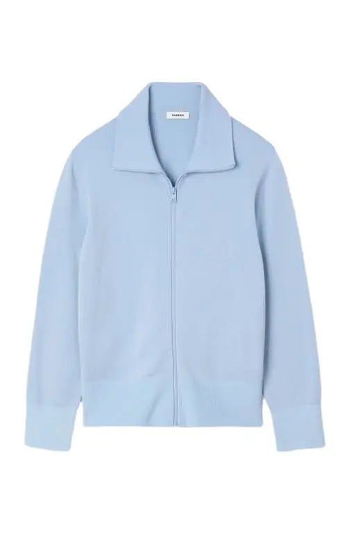 Sandro Wool Trucker Jacket - Sky Blue